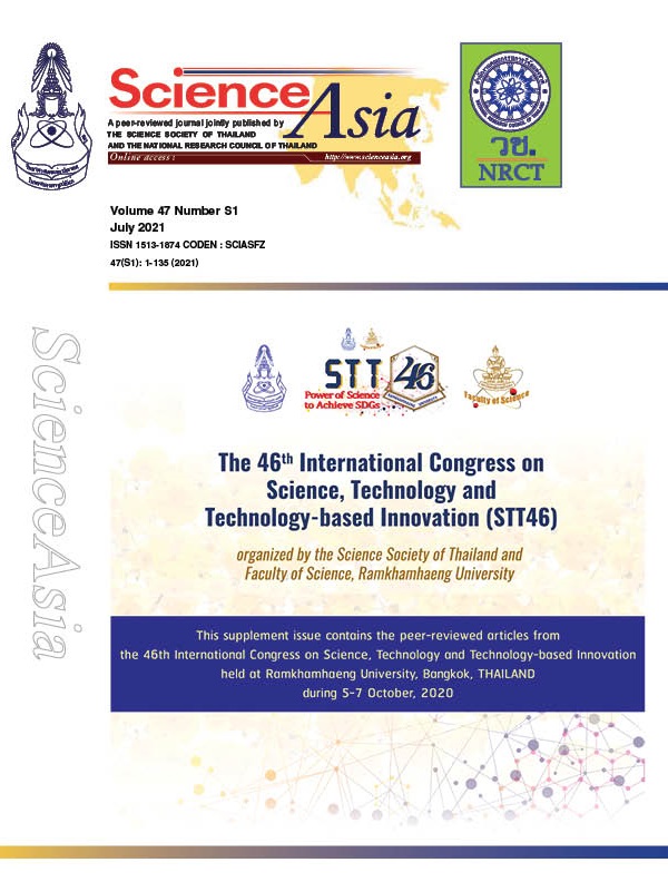 ScienceAsia - Journal of The Science Society of Thailand